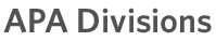 APA Divisions